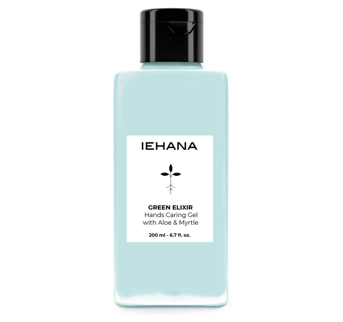 Gel ingrijire maini, Green Elixir, 200 ml - Iehana Cosmetics